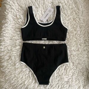 CHANEL | Swim | Chanel Black And White Bikini Set | Poshmark